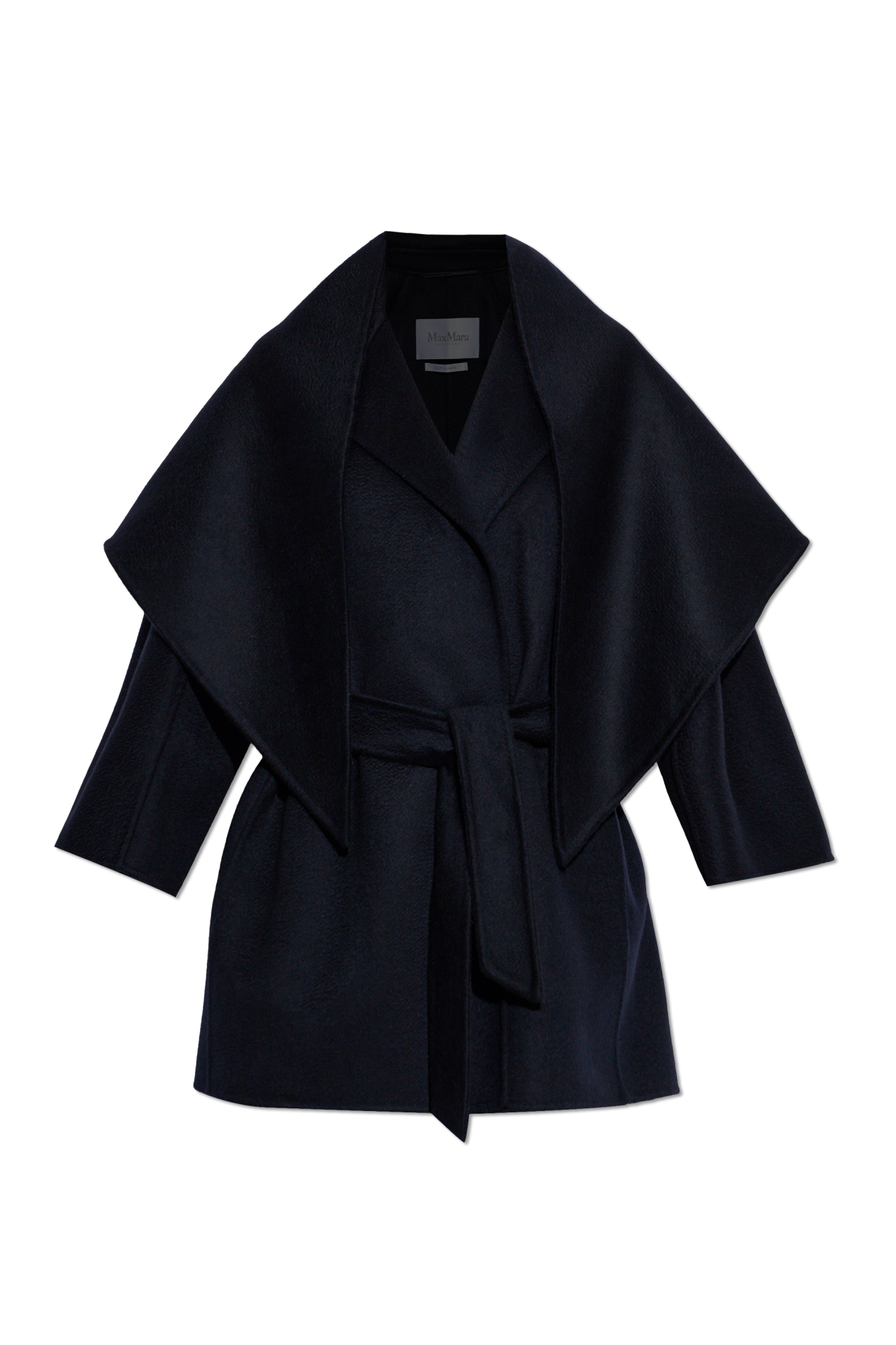 MAX MARA Cashmere Coat with Cape Collar